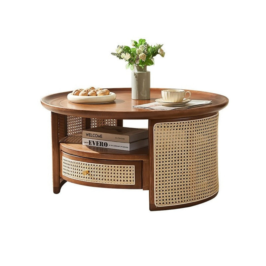 Rosewood wooden center table design & Rattan coffee table furniture ...